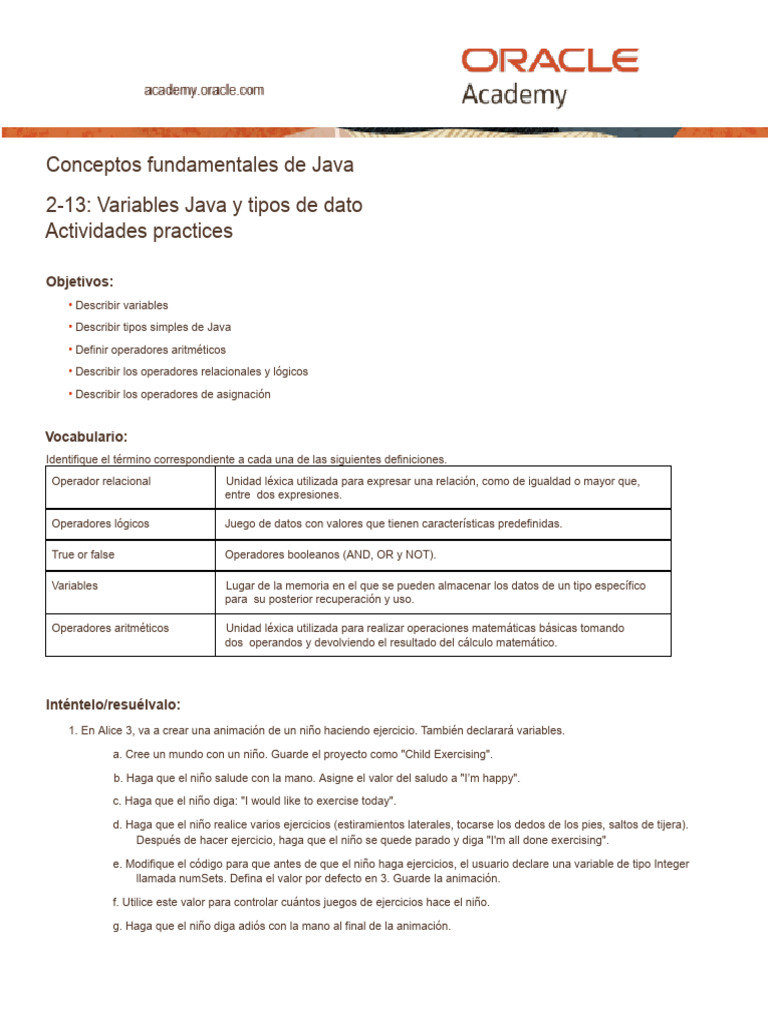 JF 2 13 Practice Esp | PDF