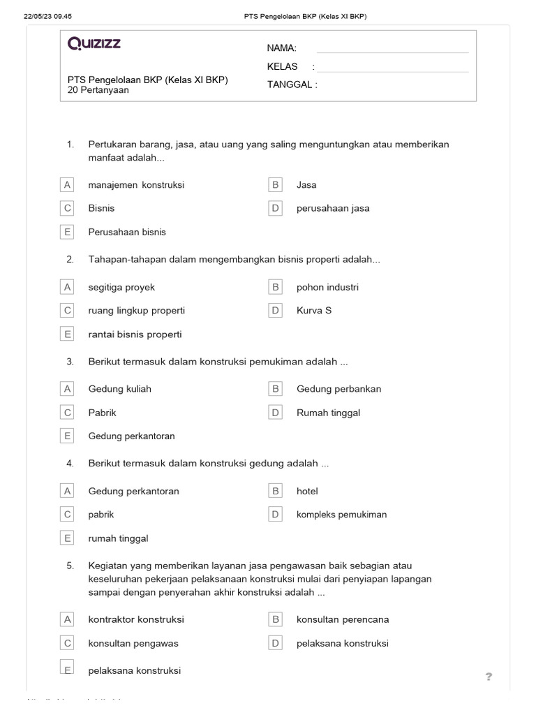 PTS Pengelolaan BKP (Kelas XI BKP) | PDF | Komputer