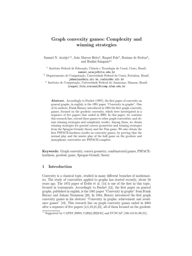 LATIN24 Convexity Games | PDF | Combinatorics | Discrete Mathematics