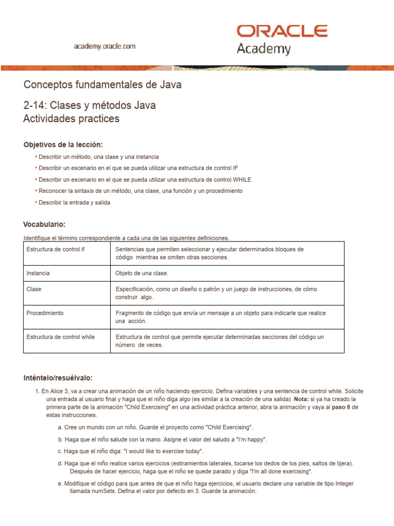 JF 2 14 Practice Esp | PDF