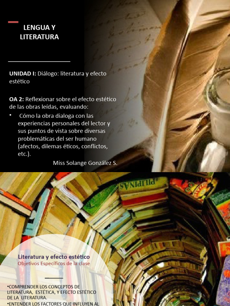 1 Lengua y Literatura Tercero Medio | PDF | Estética | Belleza