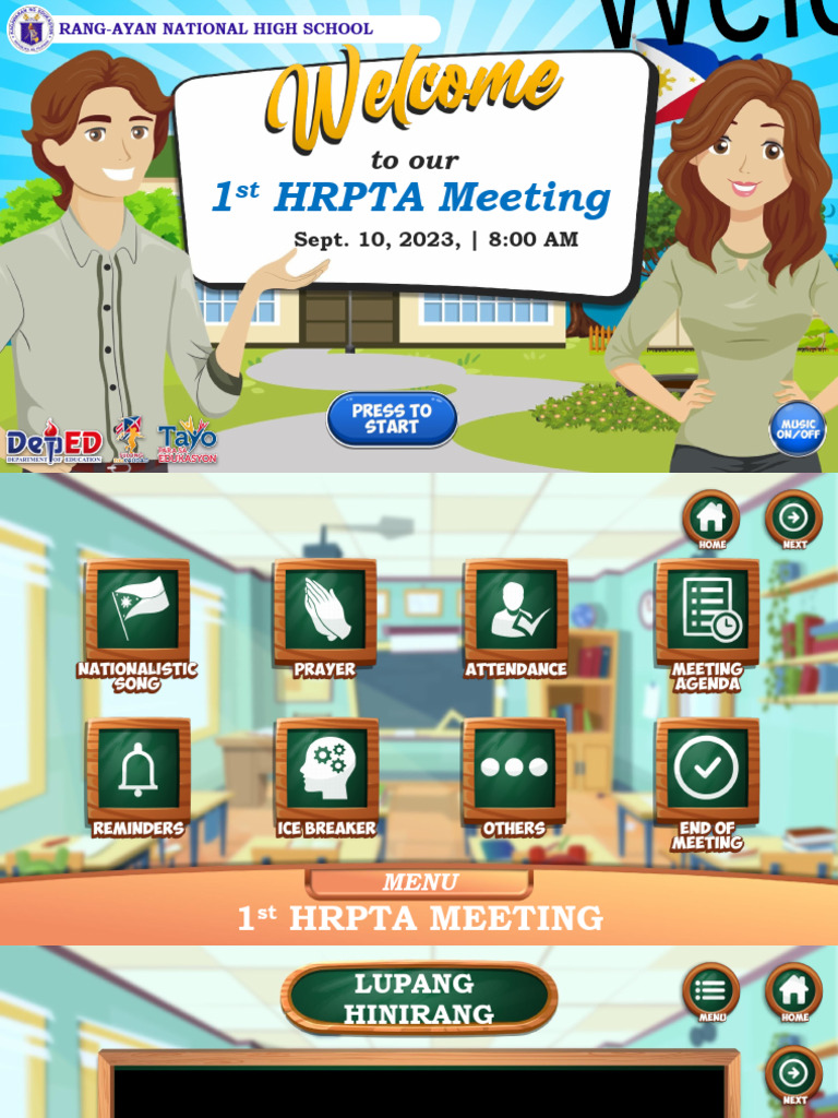 1st HRPTA Meeting Agenda and Details | PDF