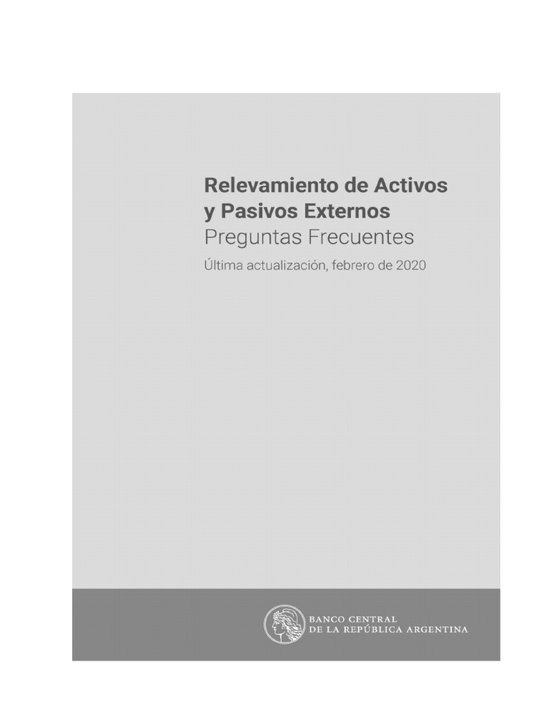 Relevamiento de Activos y Pasivos | PDF | Deuda | Contabilidad Relevamiento de Activos y Pasivos | PDF | Deuda | Contabilidad