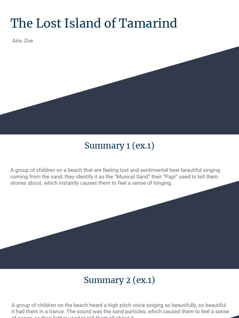 The Enchanting Lost Island of Tamarind | PDF | Social Science | Art