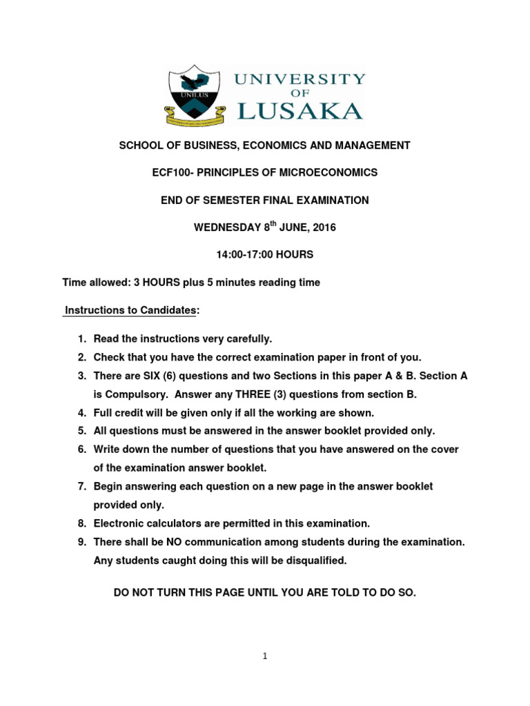 Ecf100 2015 Semester 1 Final Exam Pdf