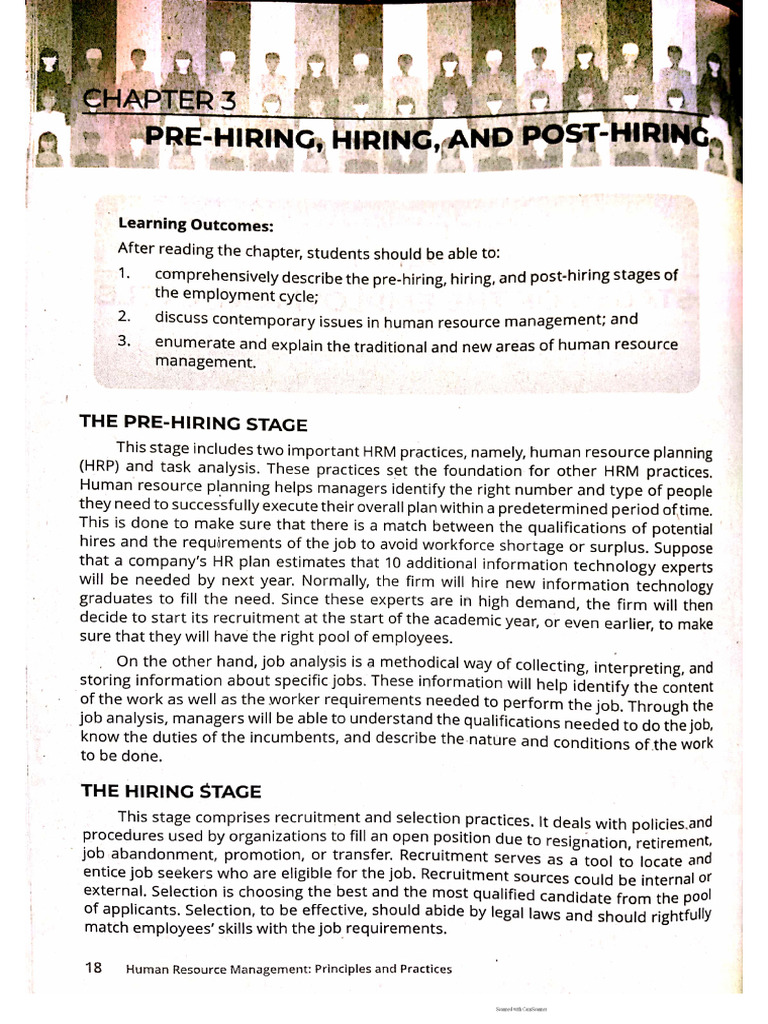 Stages of Employment Cycle | PDF