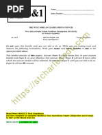 WAEC Technical Drawing Past Questions PDF | PDF