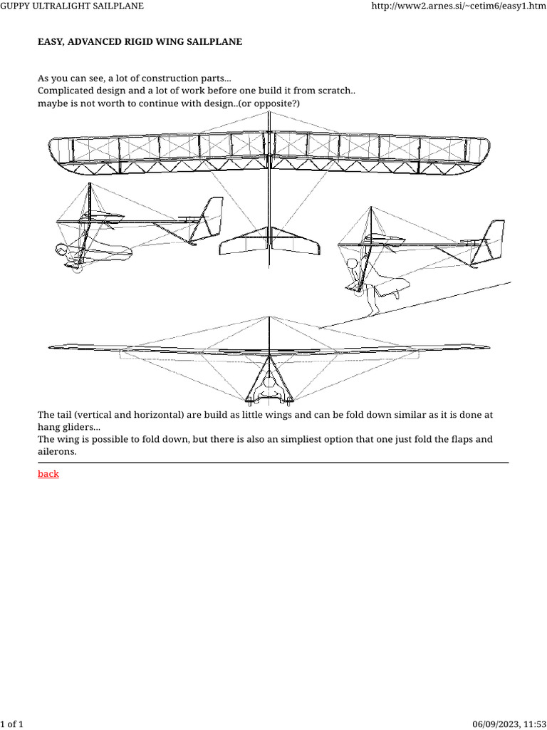 Guppy Ultralight Sailplane Design Guide | PDF | Home & Garden