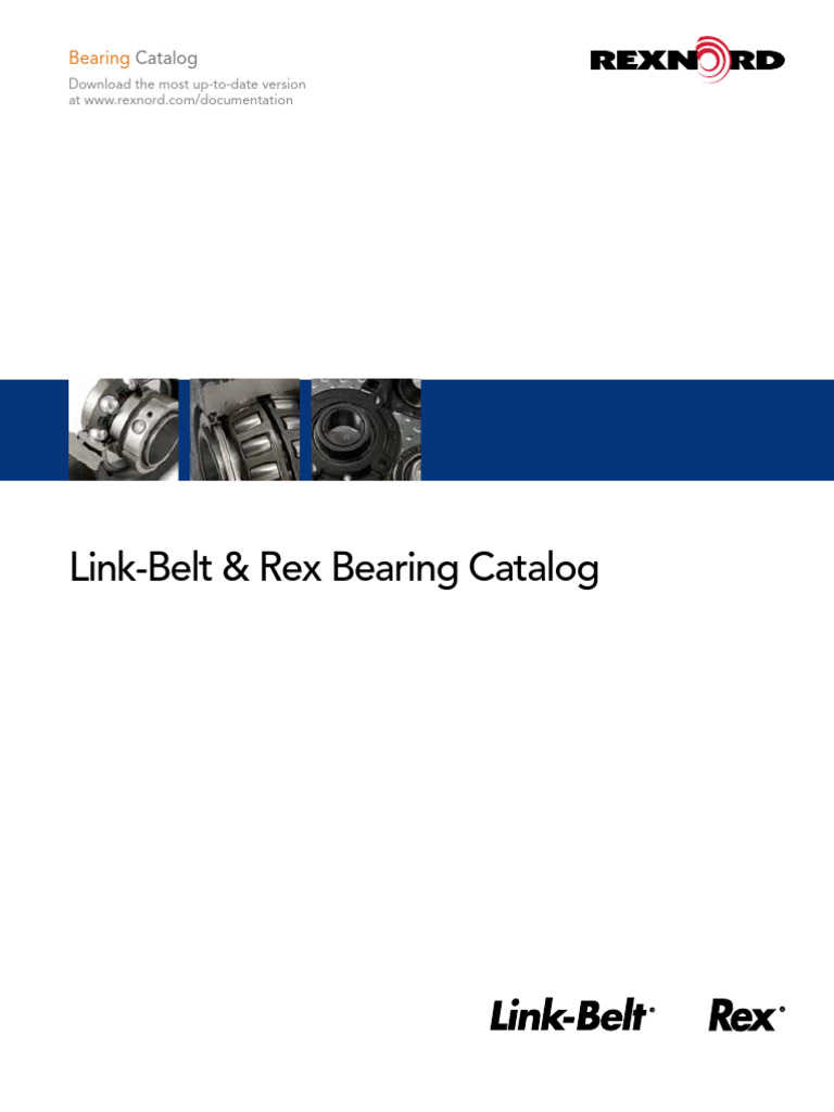 Link-Belt & Rex Catalogo Rodamientos en | PDF | Bearing (Mechanical ...