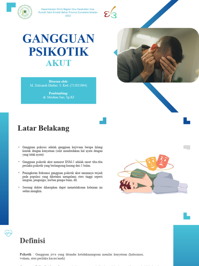 Referat Gangguan Psikotik Akut | PDF | Pengembangan Diri