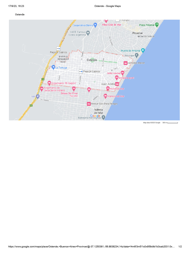 Ostende - Google Maps | PDF