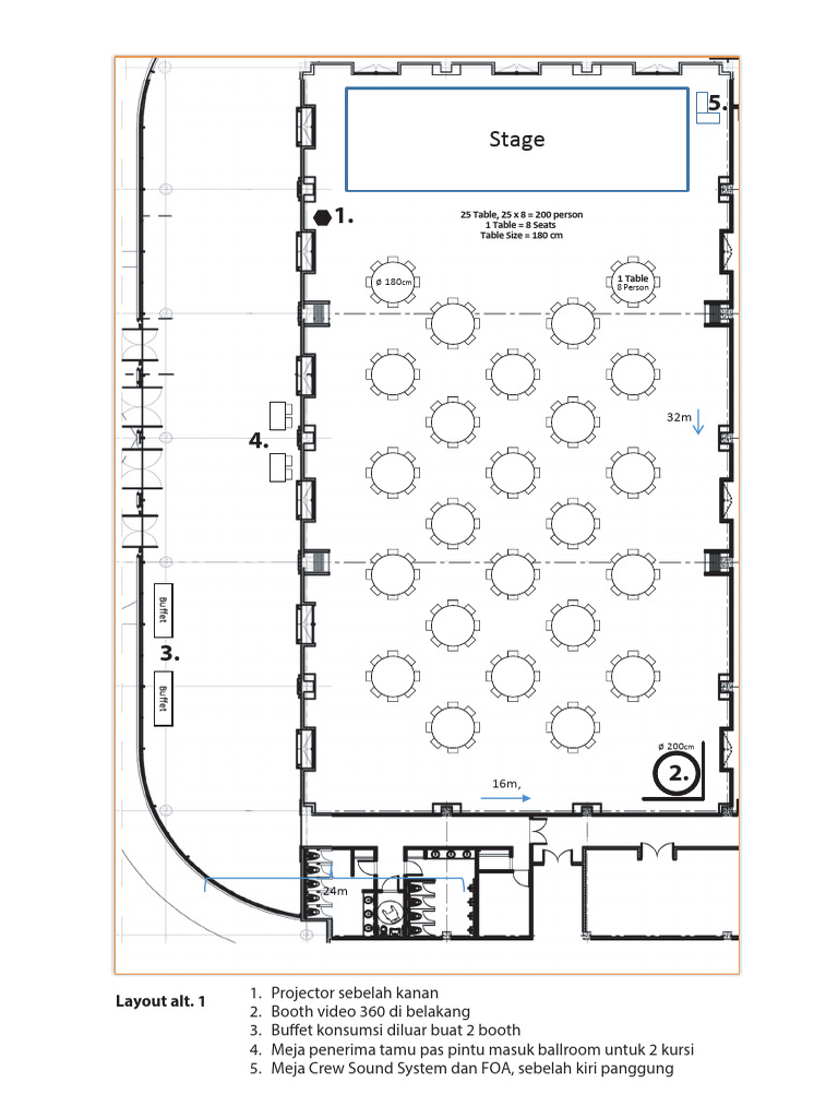Denah Layout Acara Reuni - Alt 123 | PDF