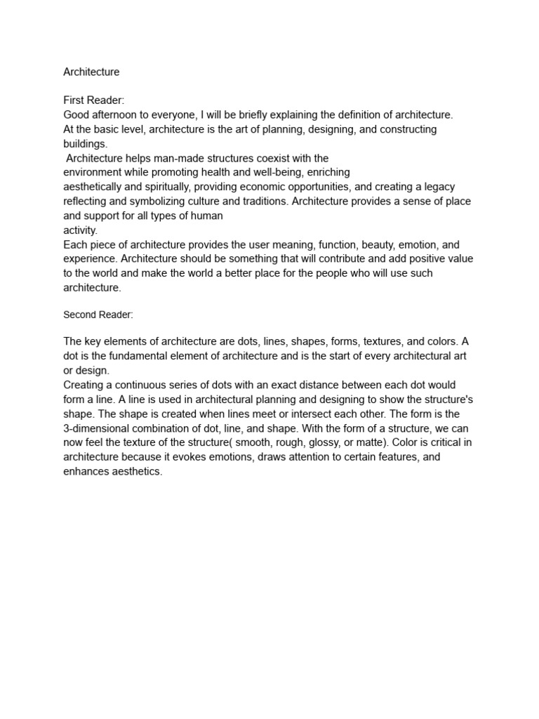 Architecture Script Pdf 