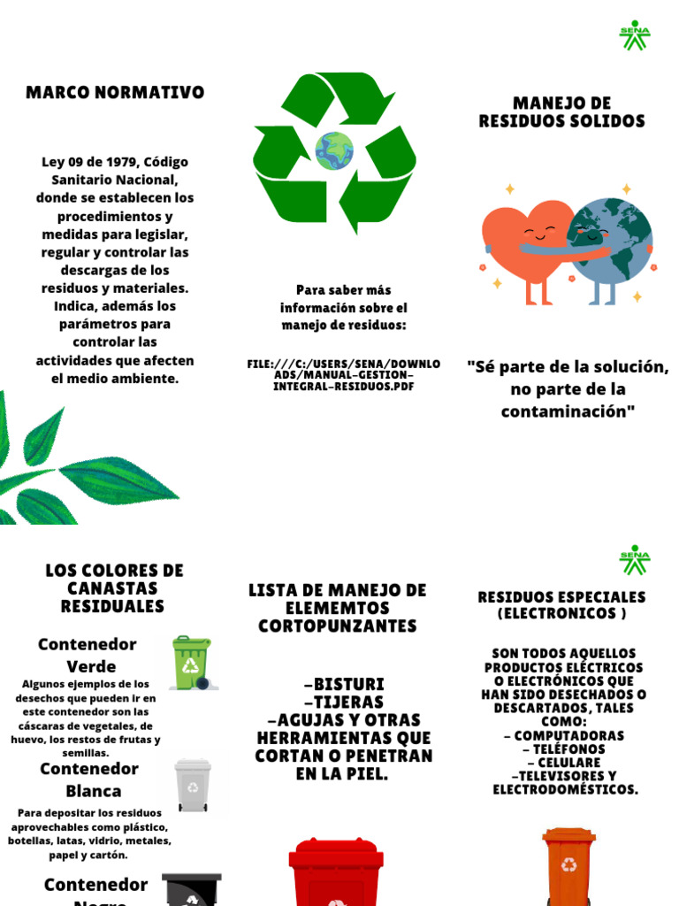 Folleto Manejo de Residuos Solidos | PDF