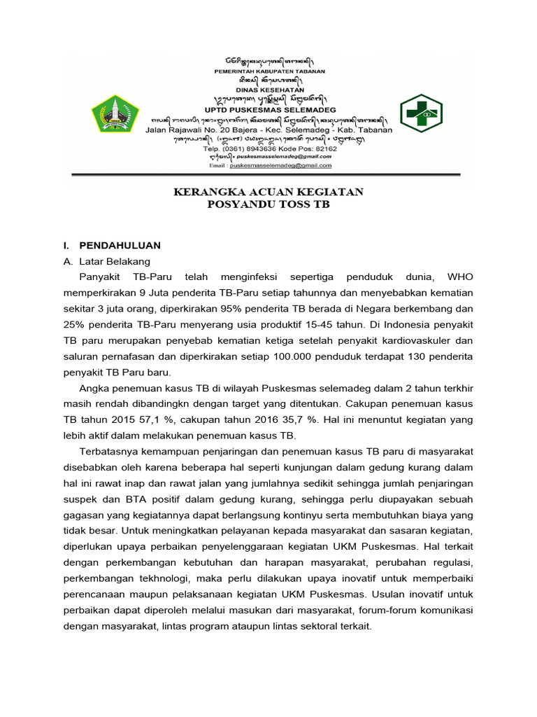 KAK Inovasi Program TB | PDF | Sains & Matematika