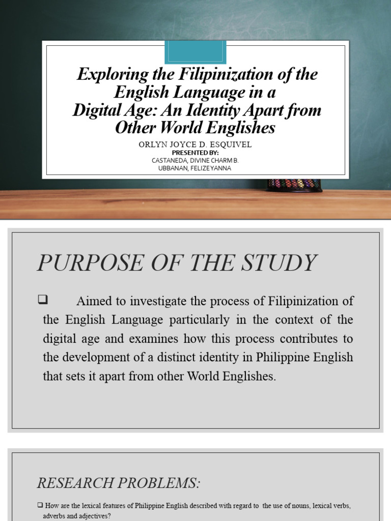 Filipinization of English in Digital Age | PDF | English Language | Noun