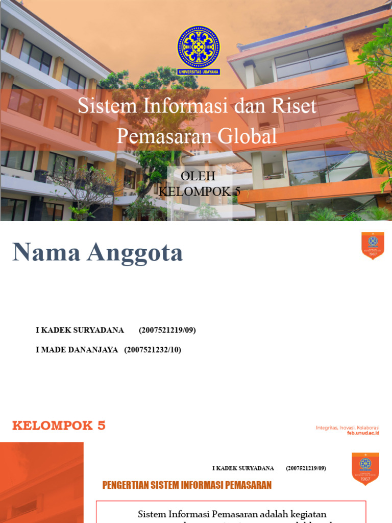 Kelompok 5 - Sistem Informasi Dan Riset Pemasaran Global | PDF