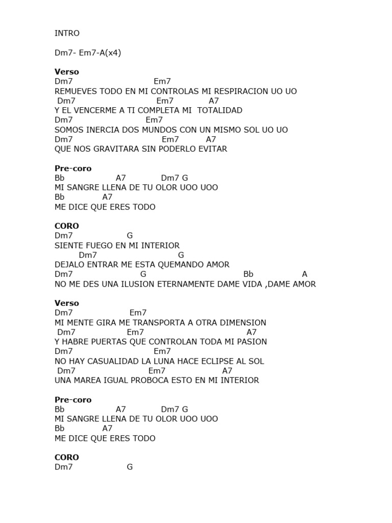 Dame Amor | PDF