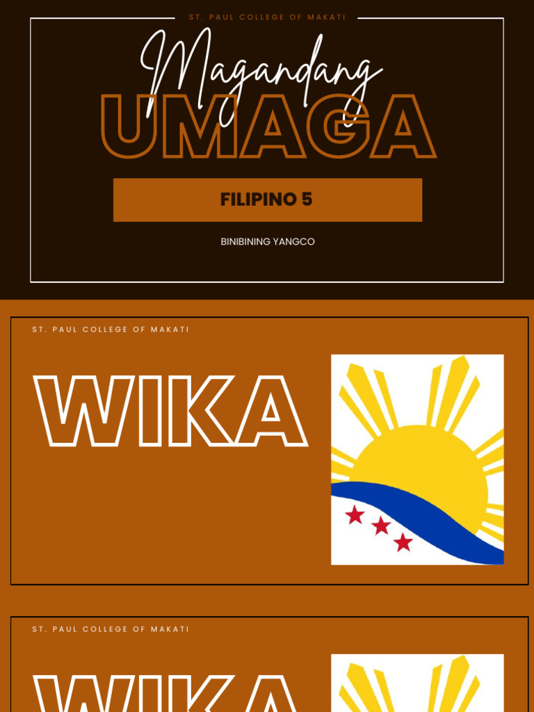 5 Filipino - Wika | PDF