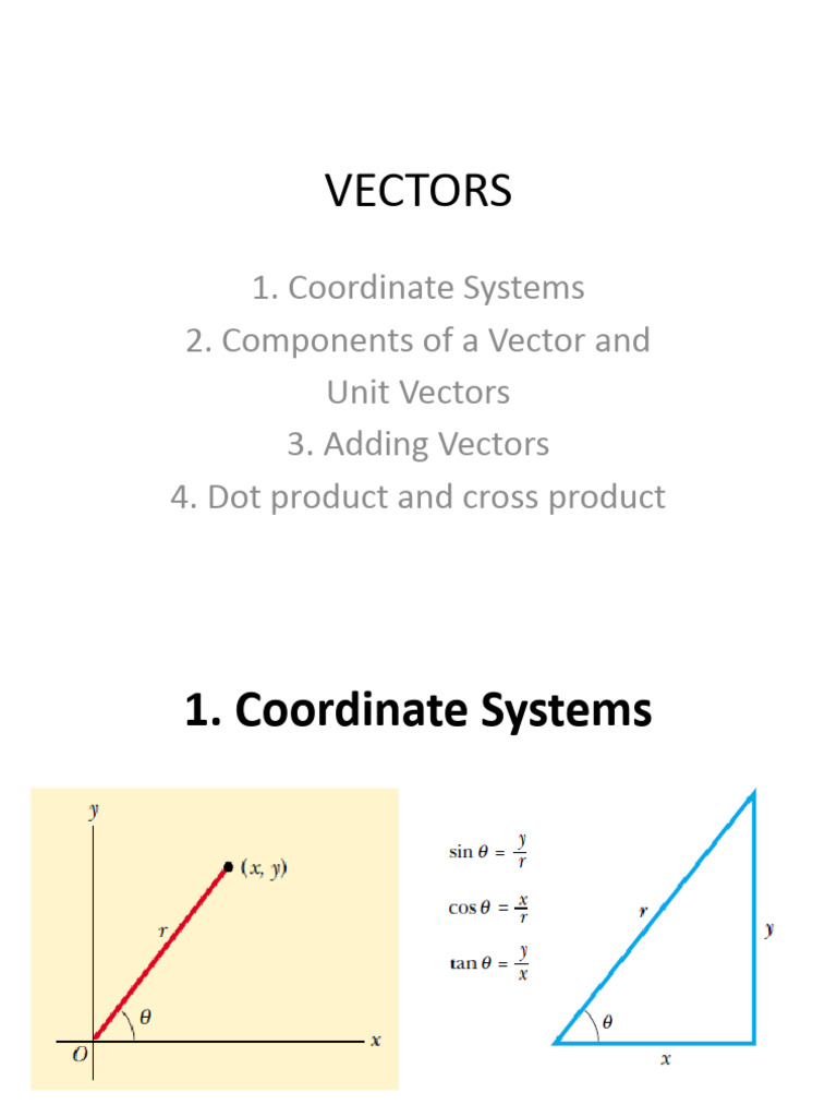 Vectors Pdf Velocity Euclidean Vector