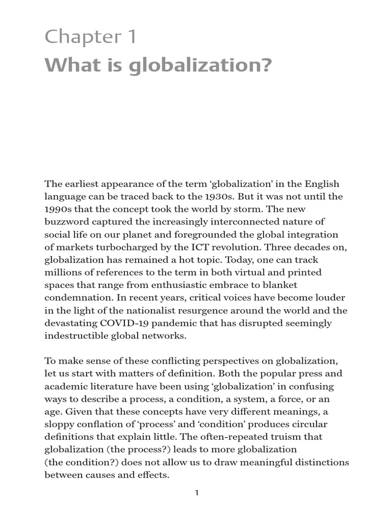 Understanding Globalization Concepts | PDF | Globalization ...