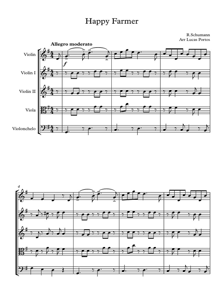Happy Farmer - Partitura y Partes | PDF