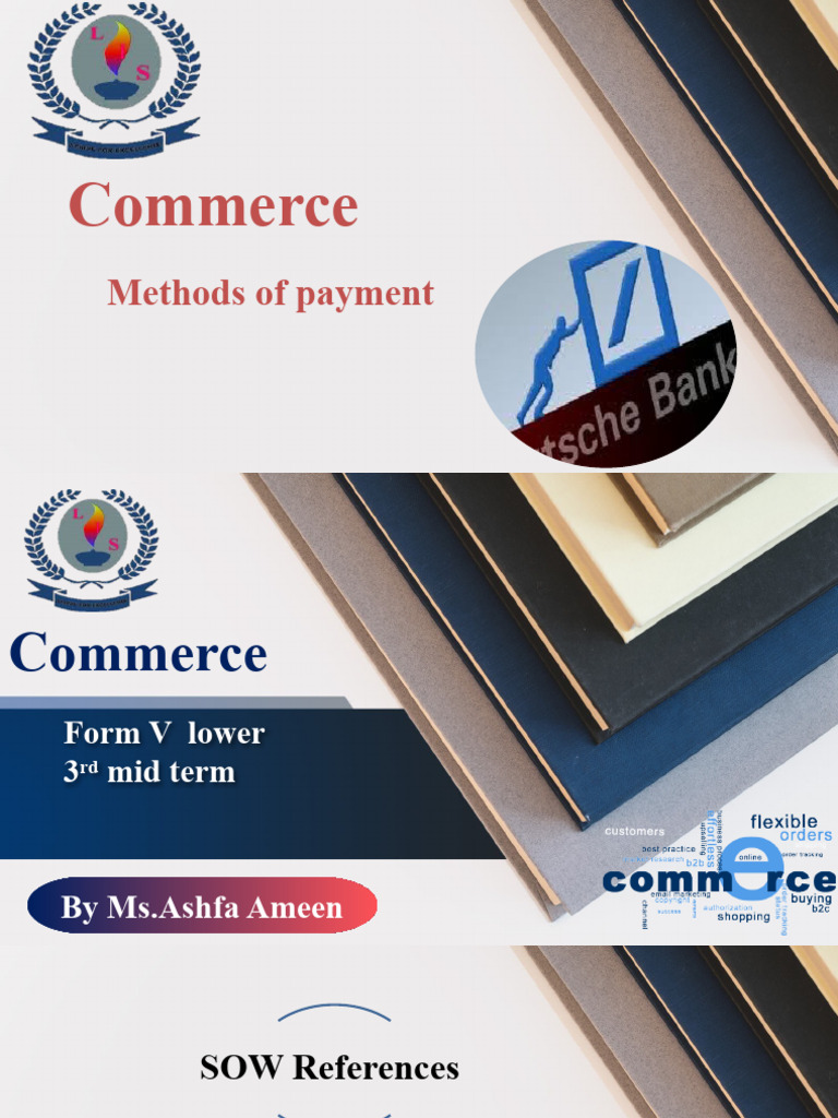 FORM V Commerce Notes | PDF | Payments | Cheque