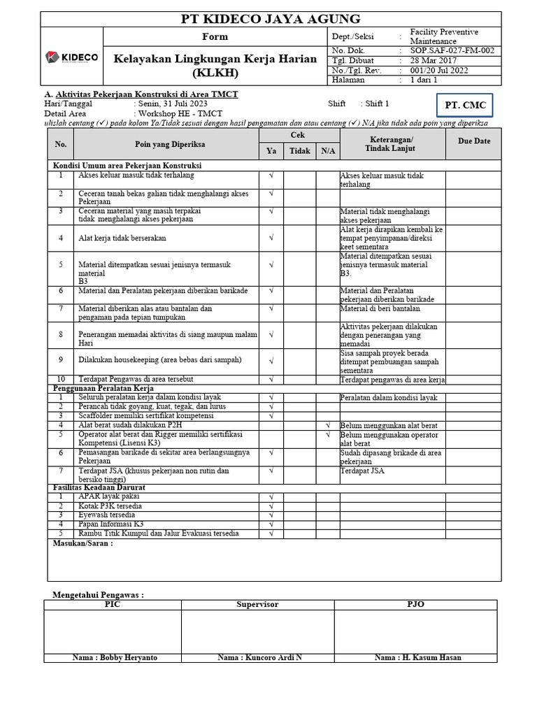 KLKH Minggu Ke 5 | PDF