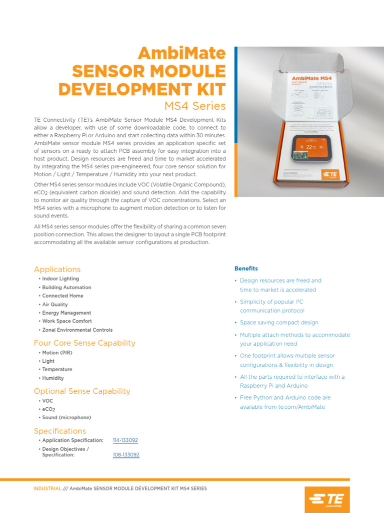AmbiMate MS4 Kit JN 72018 | PDF | Volatile Organic Compound | Sensor