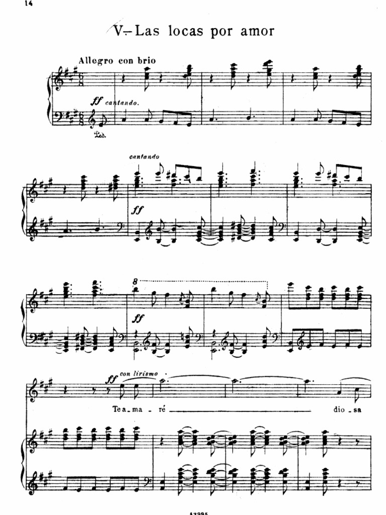 Las Locas Por Amor (Poema en Forma de Canciones) | PDF