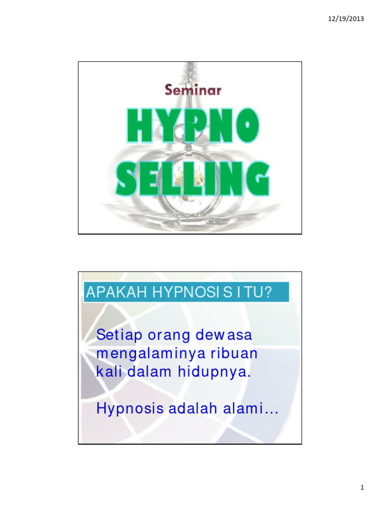 Hypno Selling | PDF