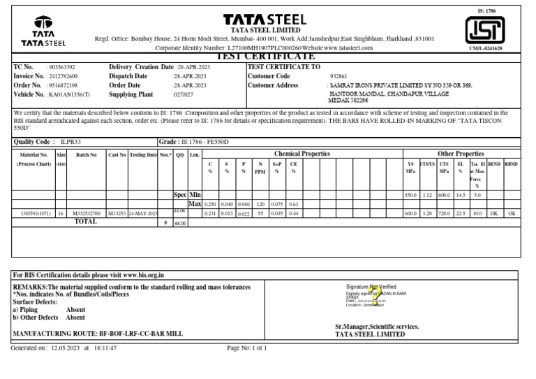 16MM MTC | PDF | Secondary Sector Of The Economy | Business Process