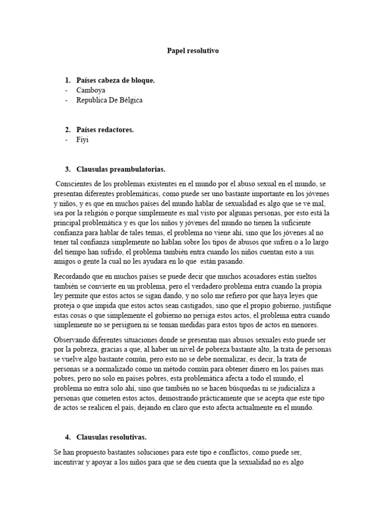 Papel Resolutivo | PDF