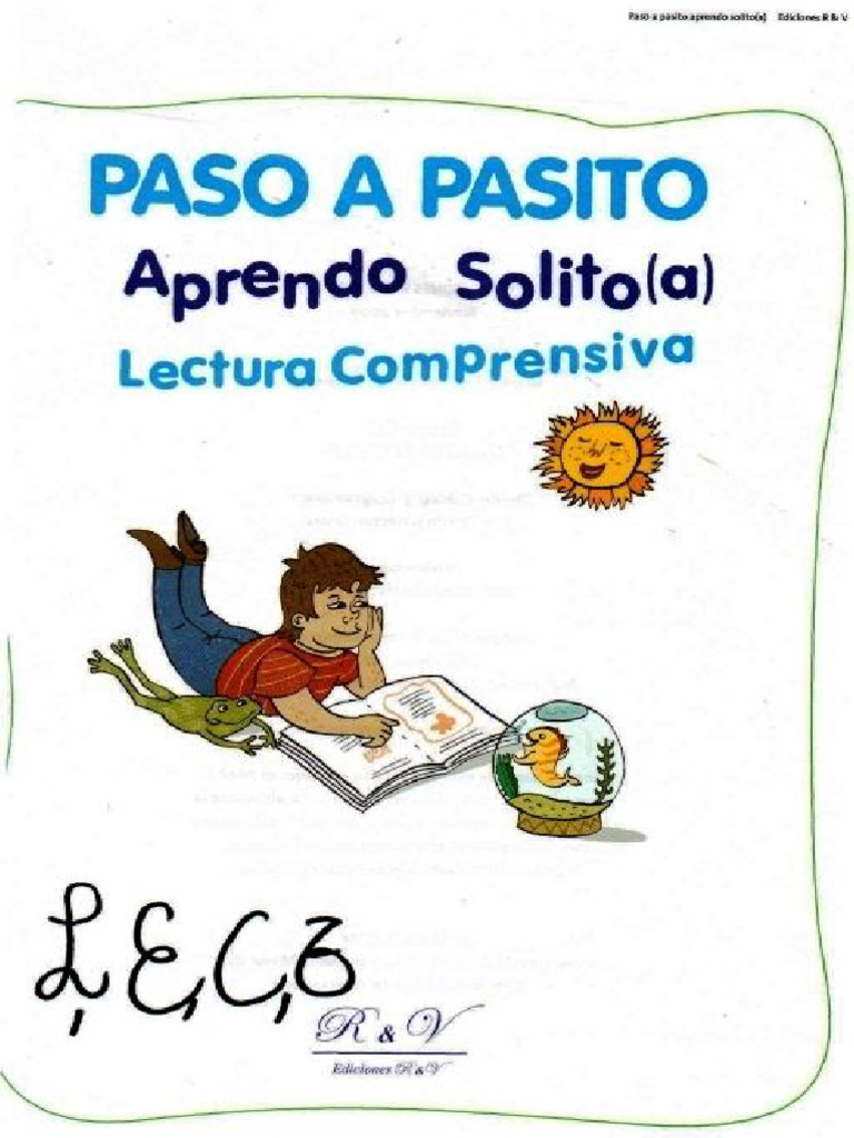 Paso A Pasito Aprendo Solito Lectura Comprensiva 1 | PDF
