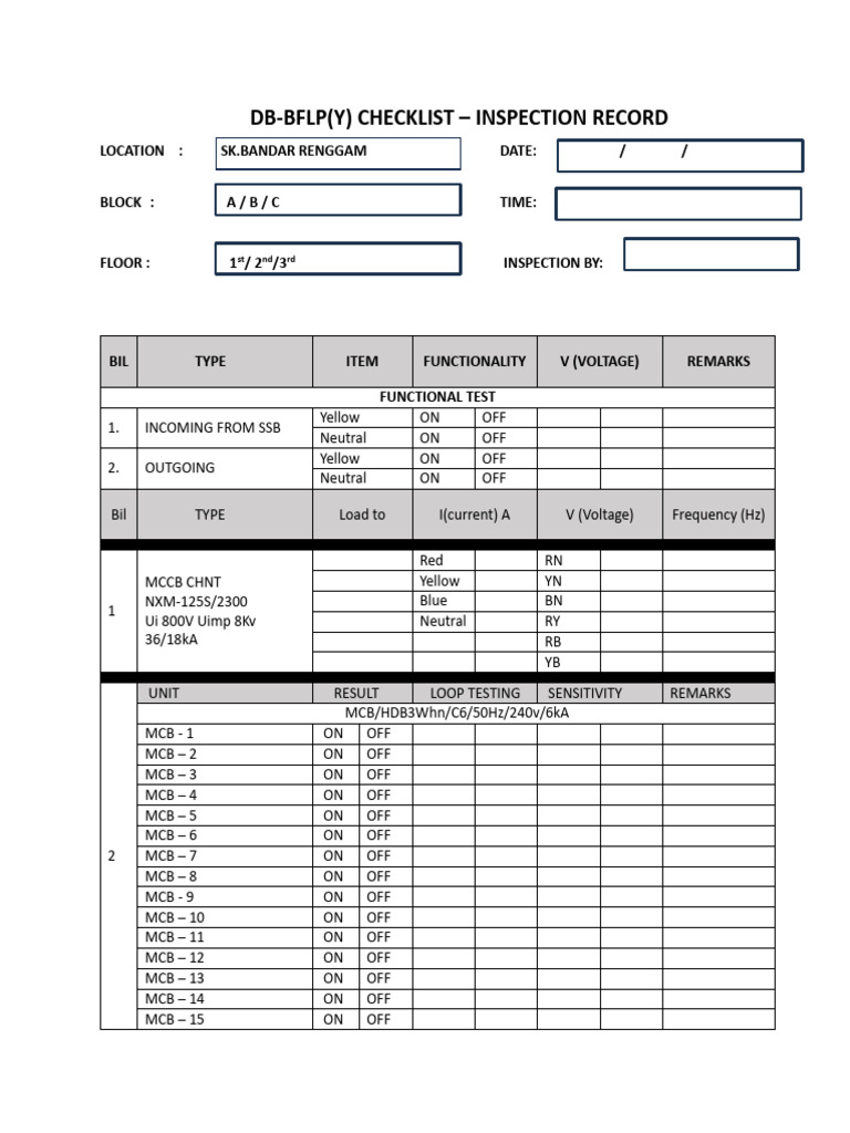 MSB Inspection 1 | PDF
