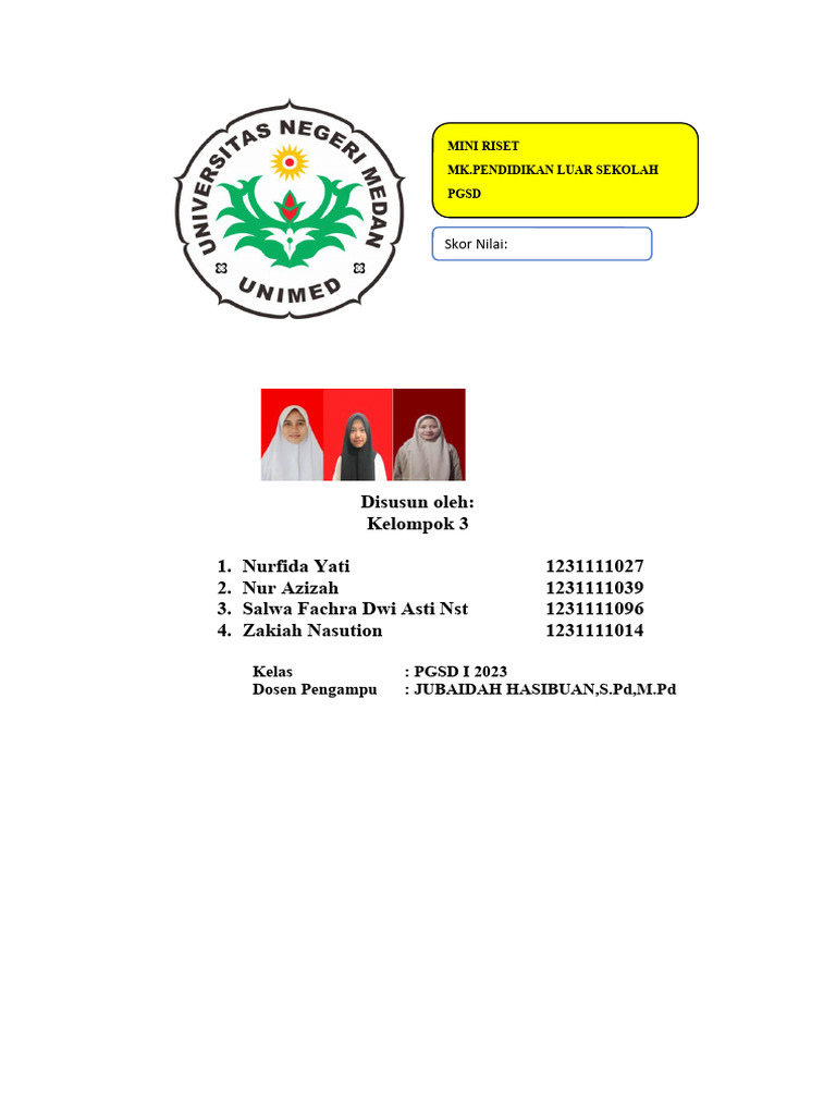 Mini Riset Kelompok 3 | PDF