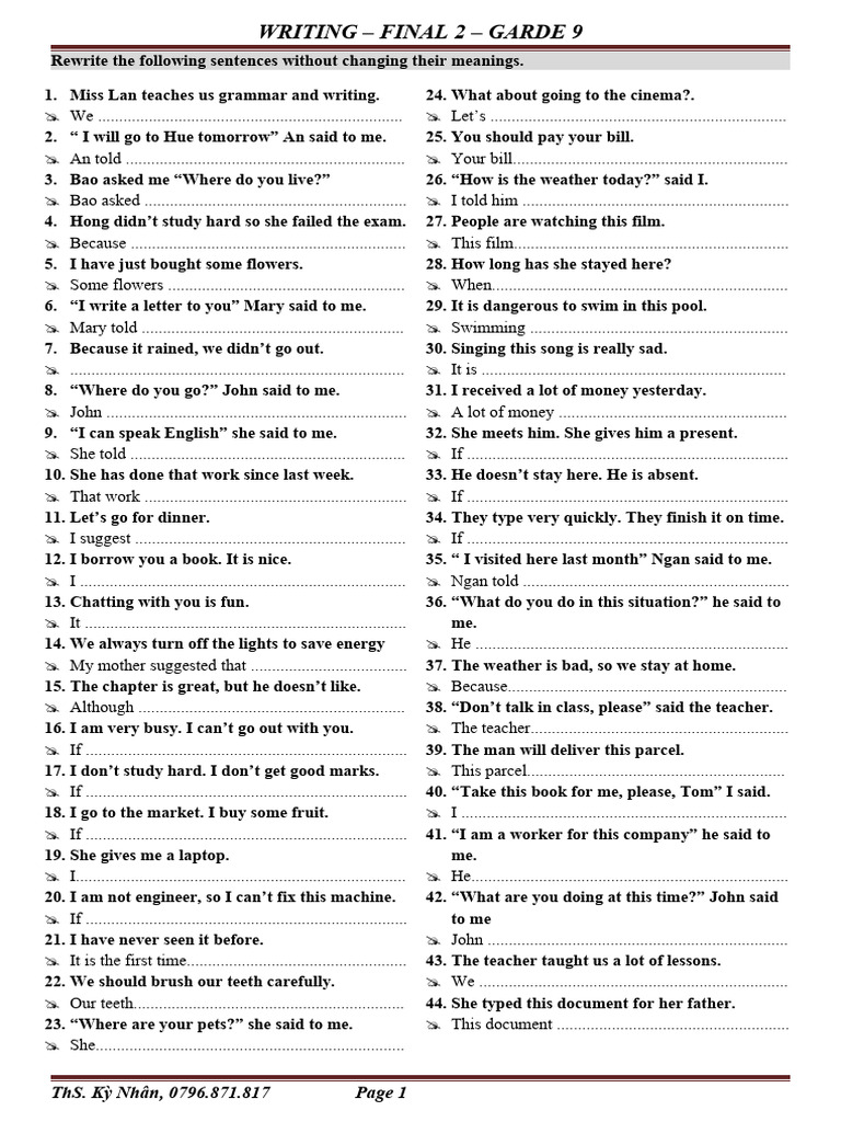 Writing - Final 2 | PDF