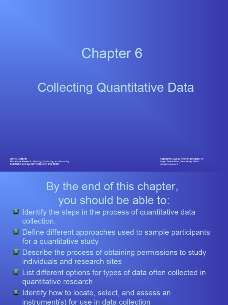 Collecting Quanti Data | PDF | Sampling (Statistics) | Level Of Measurement