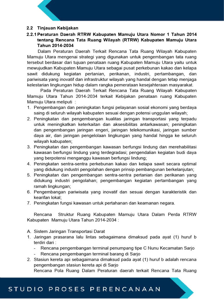 Contoh Tinjauan Kebijakan | PDF