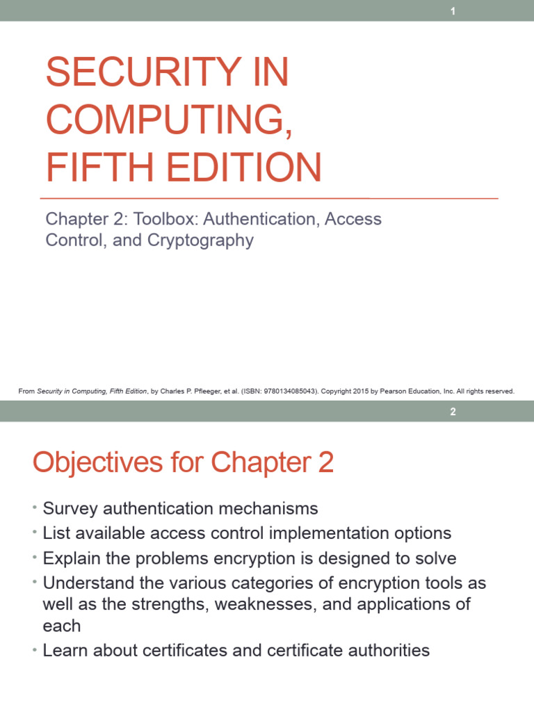 2 Authentication - Access Control & Cryptography | PDF