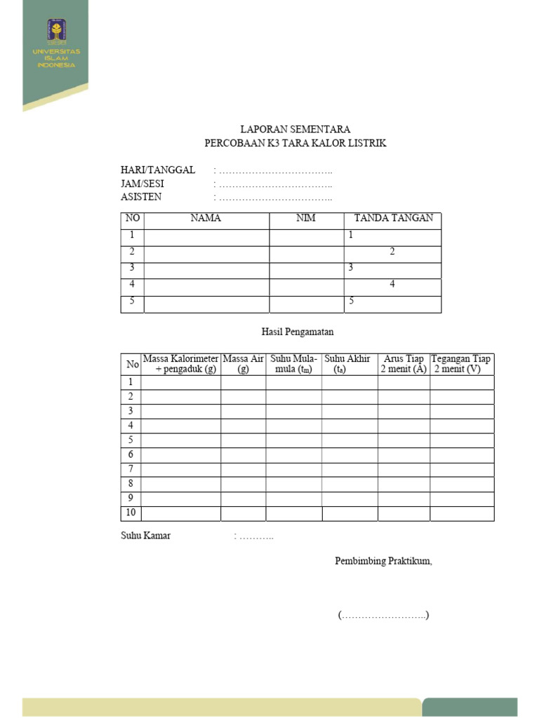TI-Laporan Sementara | PDF