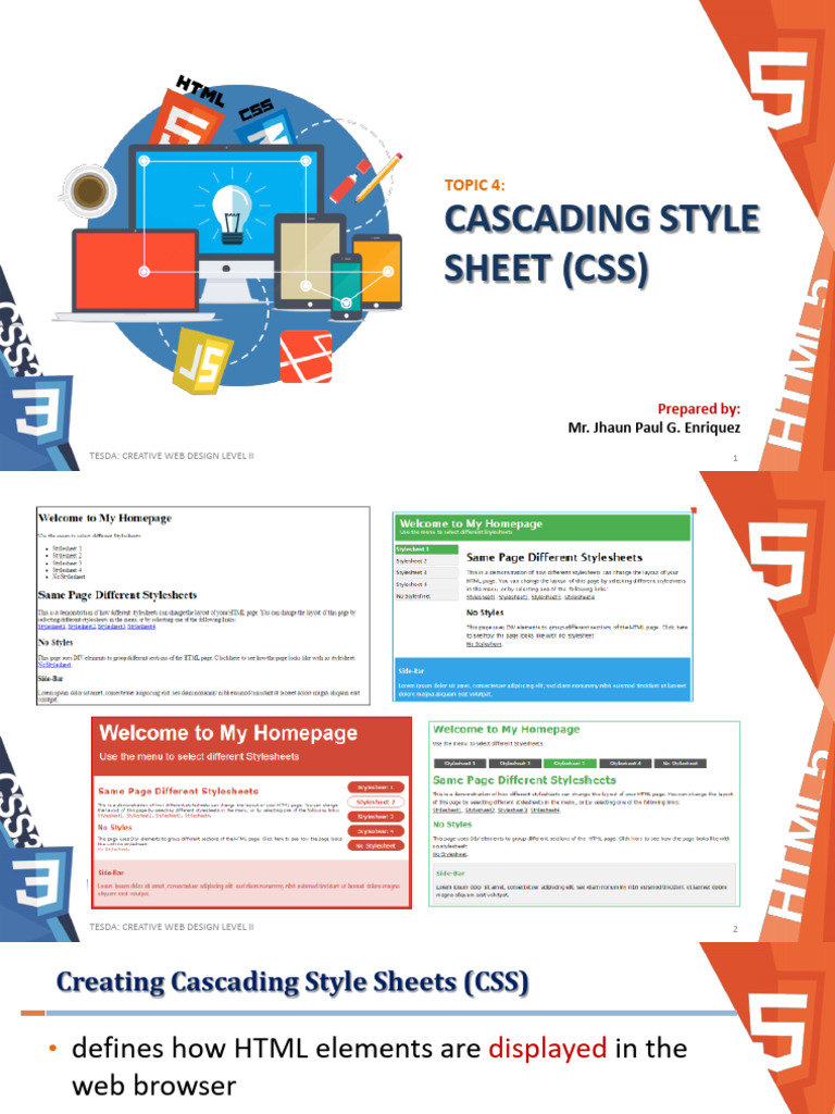 CSS Basics for Web Design | PDF