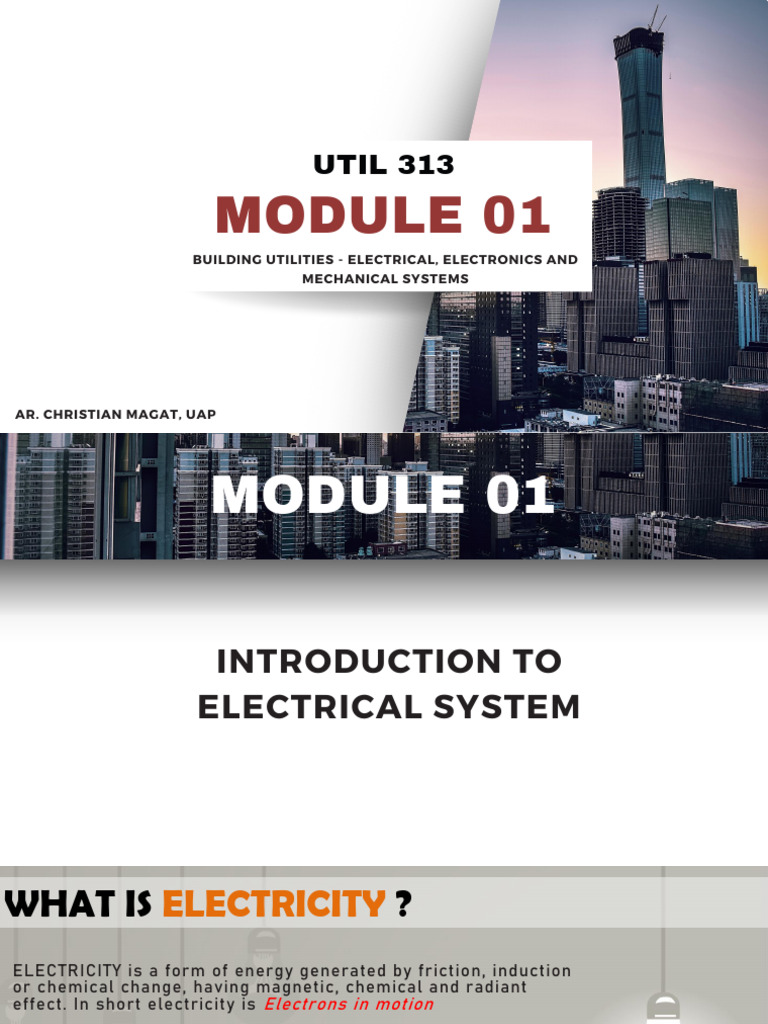 Util 313 Module 1 | PDF