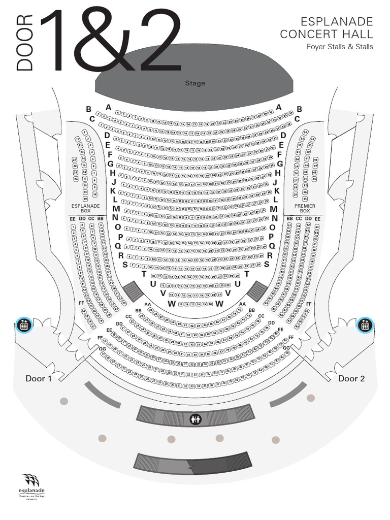 Esplanade Concert Hall Seating Plan | PDF