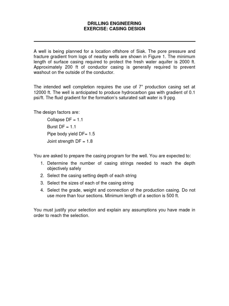 Casing - Design Assignment1 | PDF