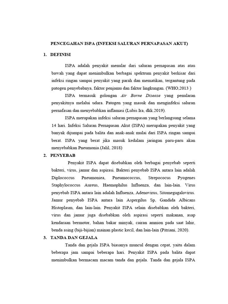 Materi Pencegahan Ispa | PDF