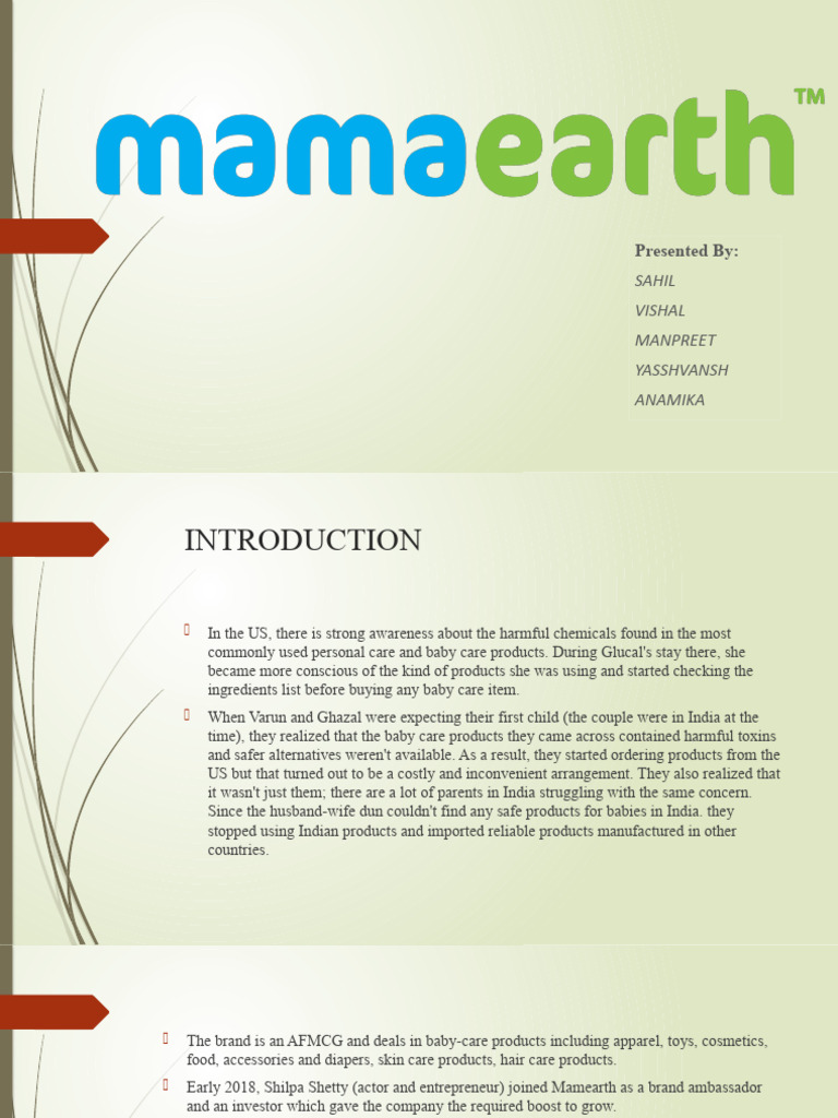 Mama Earth-1 | PDF | Pricing | Brand