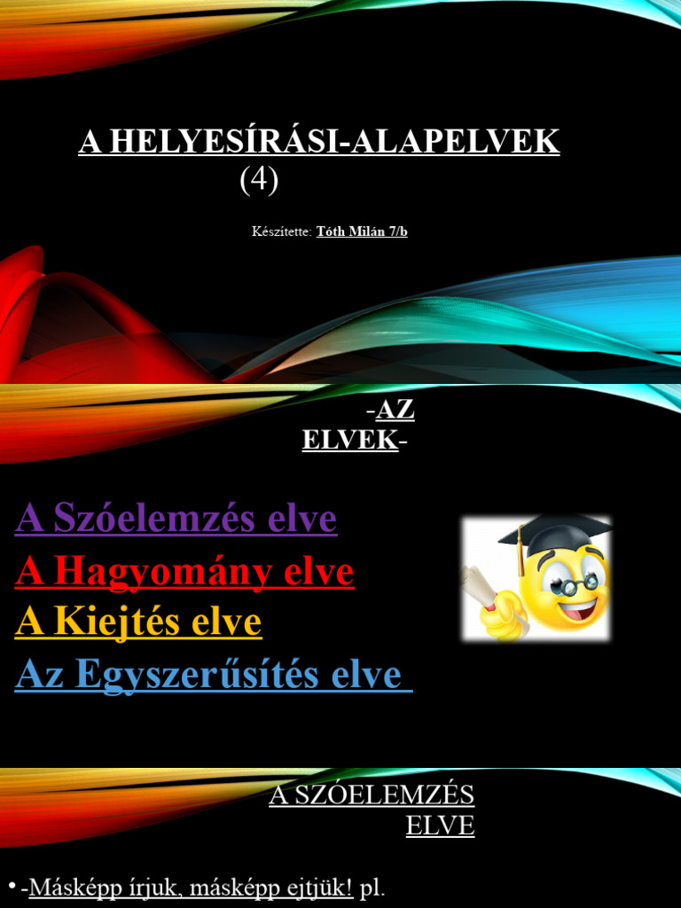 A Helyesírási Alapelvek | PDF