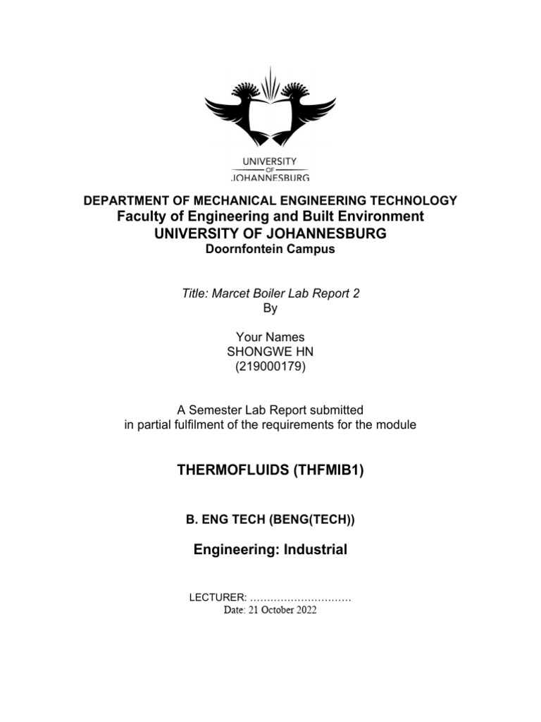 Marcet Boiler Lab Report Overview | PDF | Gases | Thermodynamic Equilibrium