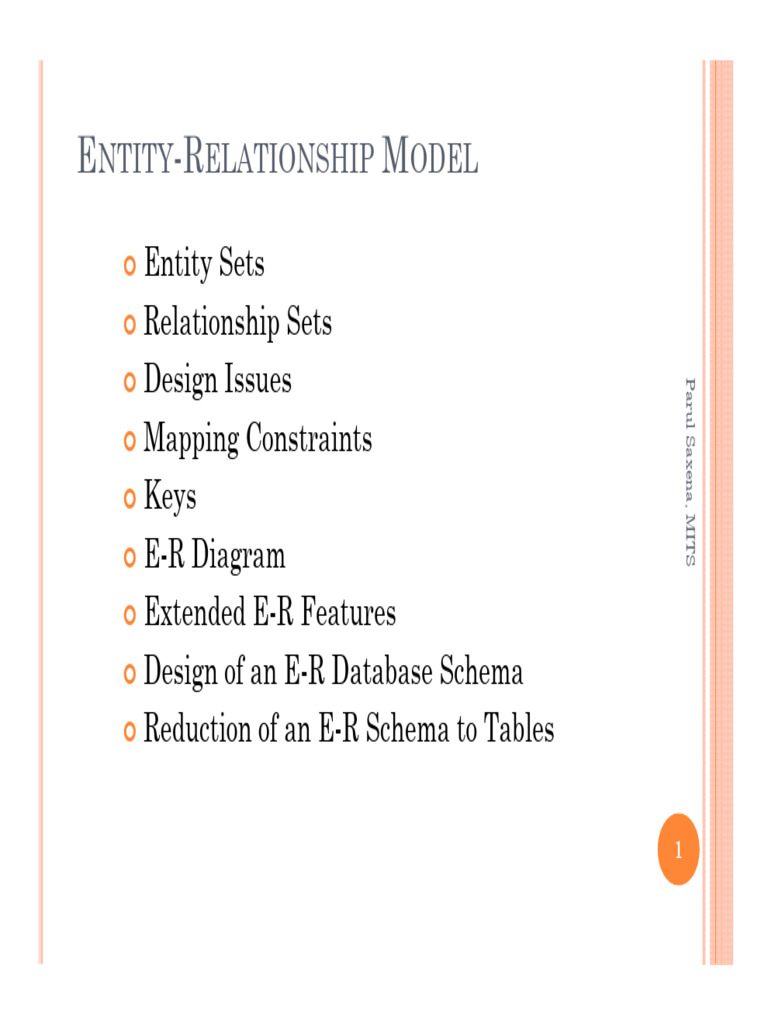 L-2 Entity-Relationship Model DBMS | PDF L-2 Entity-Relationship Model DBMS | PDF